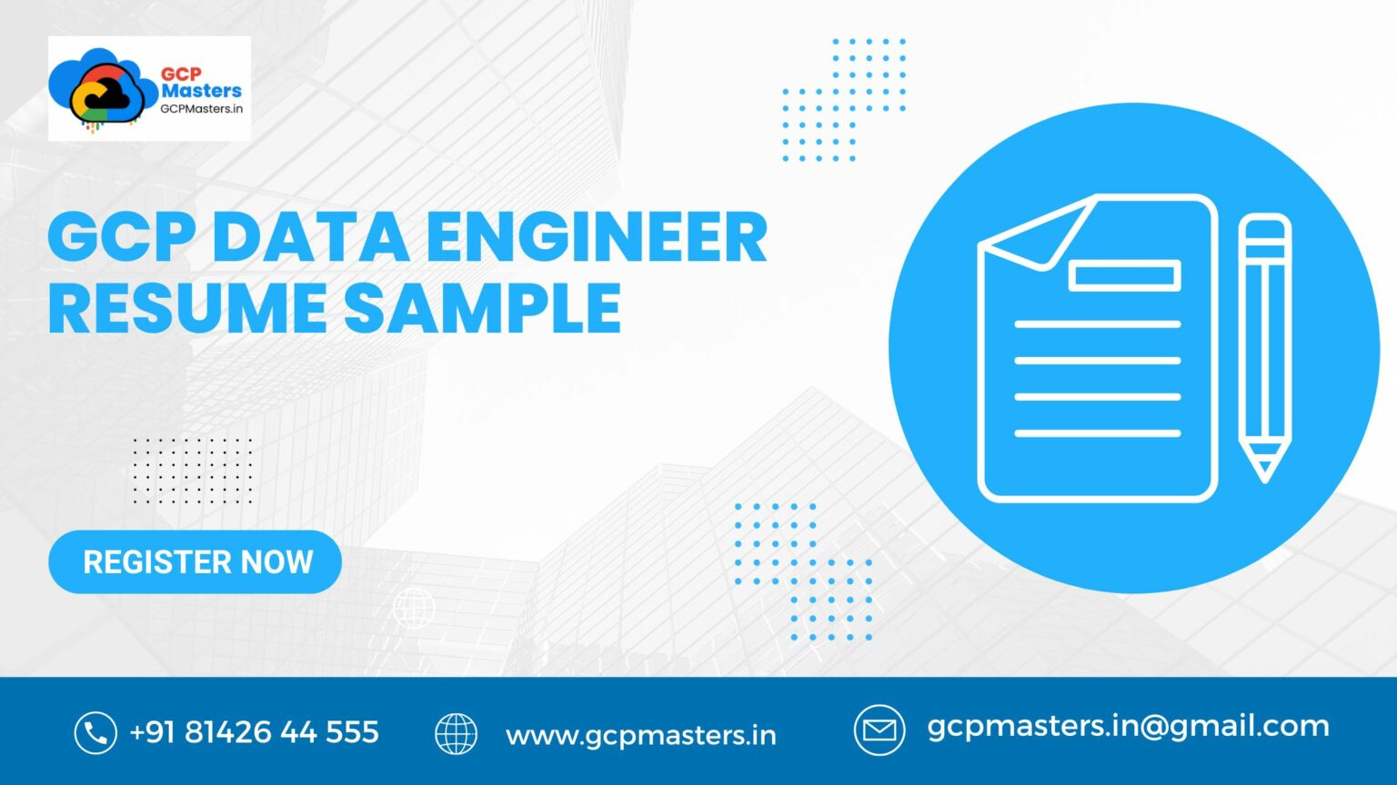 GCP Data Engineer Resume Sample for freshers and experienced